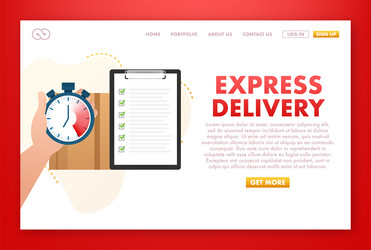 Express delivery concept Royalty Free Vector Image