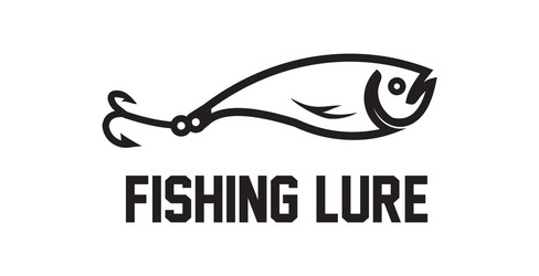 Lure fishing logo Royalty Free Vector Image - VectorStock