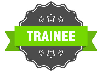 Traineeship sticker traineeship label Royalty Free Vector