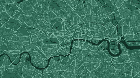 Thames river map london city england watercourse Vector Image