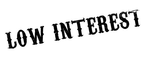 Low interest rubber stamp Royalty Free Vector Image