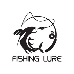 Lure fishing logo Royalty Free Vector Image - VectorStock