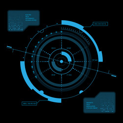 Futuristic user interface Royalty Free Vector Image
