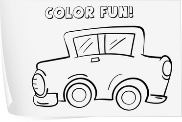 Broadcaster on television coloring page Royalty Free Vector