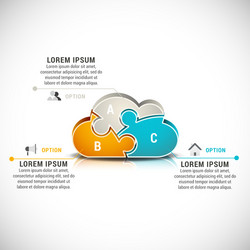 Puzzle business idea marketing pertinent Vector Image