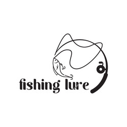 Lure fishing logo Royalty Free Vector Image - VectorStock