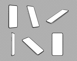 Realistic smartphone mockup cellphone frame Vector Image