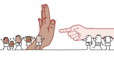 Racism Cartoon Vector Images (over 1,100)