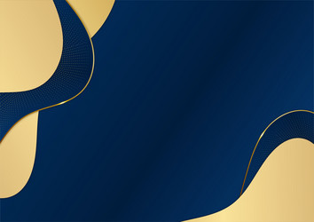 Modern blue and gold abstract background Vector Image