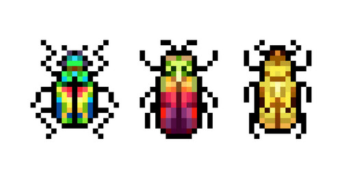 Pixel Art Insect Vector Images (over 450)