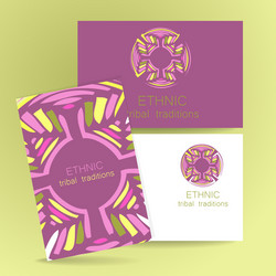 Ethnic traditions logo Royalty Free Vector Image