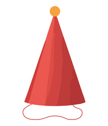 Yellow cone hat Royalty Free Vector Image - VectorStock