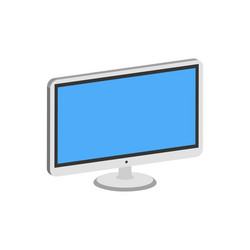 Computer monitor display symbol flat isometric Vector Image
