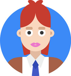 Female barber avatar Royalty Free Vector Image