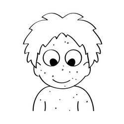 Types of skin rash in a child Royalty Free Vector Image