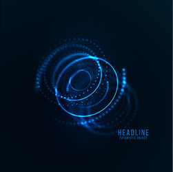 Futuristic round frame Royalty Free Vector Image