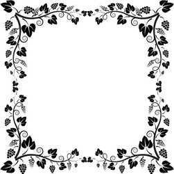 Vine frame Royalty Free Vector Image - VectorStock