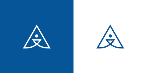 Simple and modern ai logo design Royalty Free Vector Image