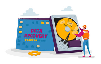 Data recovery concept Royalty Free Vector Image
