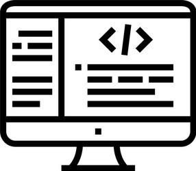 Coding icon Royalty Free Vector Image - VectorStock