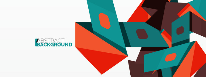 Creative geometric wallpaper abstract ribbon Vector Image