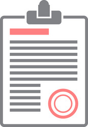 Business document icon on white background Vector Image