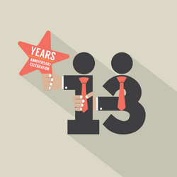 13 Years Anniversary Vector Images (over 600)