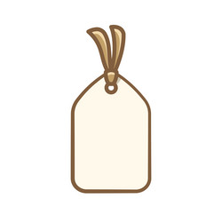 Paper tag blank template clipart cartoon set Vector Image