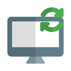 Repeating task or process on desktop computer Vector Image