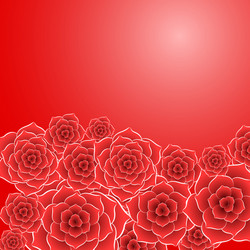 Beautiful red rose flower background Royalty Free Vector
