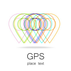 Gps logo Royalty Free Vector Image - VectorStock