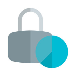 Lock password set for pie chart presentation Vector Image