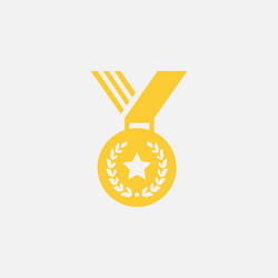 Medal icon logo medalion Royalty Free Vector Image