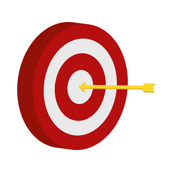 Target and arrow Royalty Free Vector Image - VectorStock