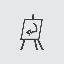 Easel icon Royalty Free Vector Image - VectorStock