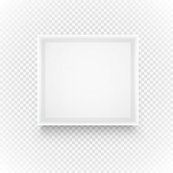 Empty photo frame on transparent background Vector Image