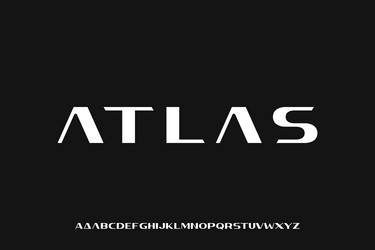 Modern technology alphabet font Royalty Free Vector Image