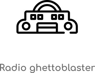 Ghettoblaster Vector Images (21)