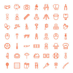 37 professional icons Royalty Free Vector Image