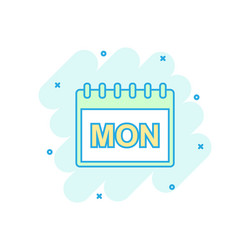 Cartoon colored friday calendar page icon Vector Image