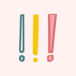 Cute Exclamation Mark Vector Images (over 1,100)