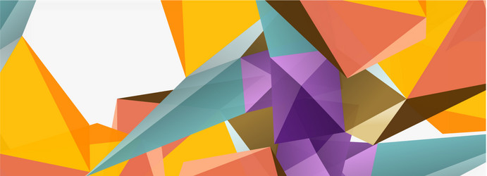3d low poly abstract shape background Royalty Free Vector