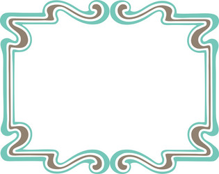 Frame and border of mongolia colors flag Vector Image