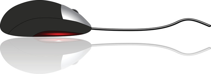 Cartoon computer mouse Royalty Free Vector Image