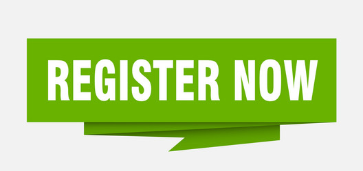 Register now speech bubble label 03 Royalty Free Vector