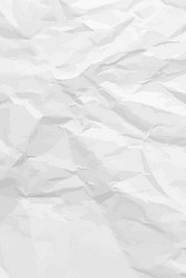 Set of white lean crumpled papers Royalty Free Vector Image