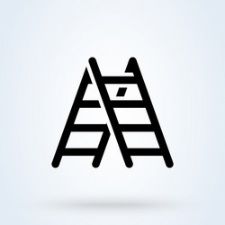 Step ladder or career icon logo Royalty Free Vector Image