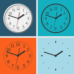 Wall mounted digital clock Royalty Free Vector Image