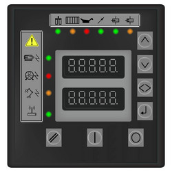 Control panel production panel Royalty Free Vector Image