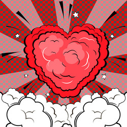 Romantic and amorous comic concept Royalty Free Vector Image